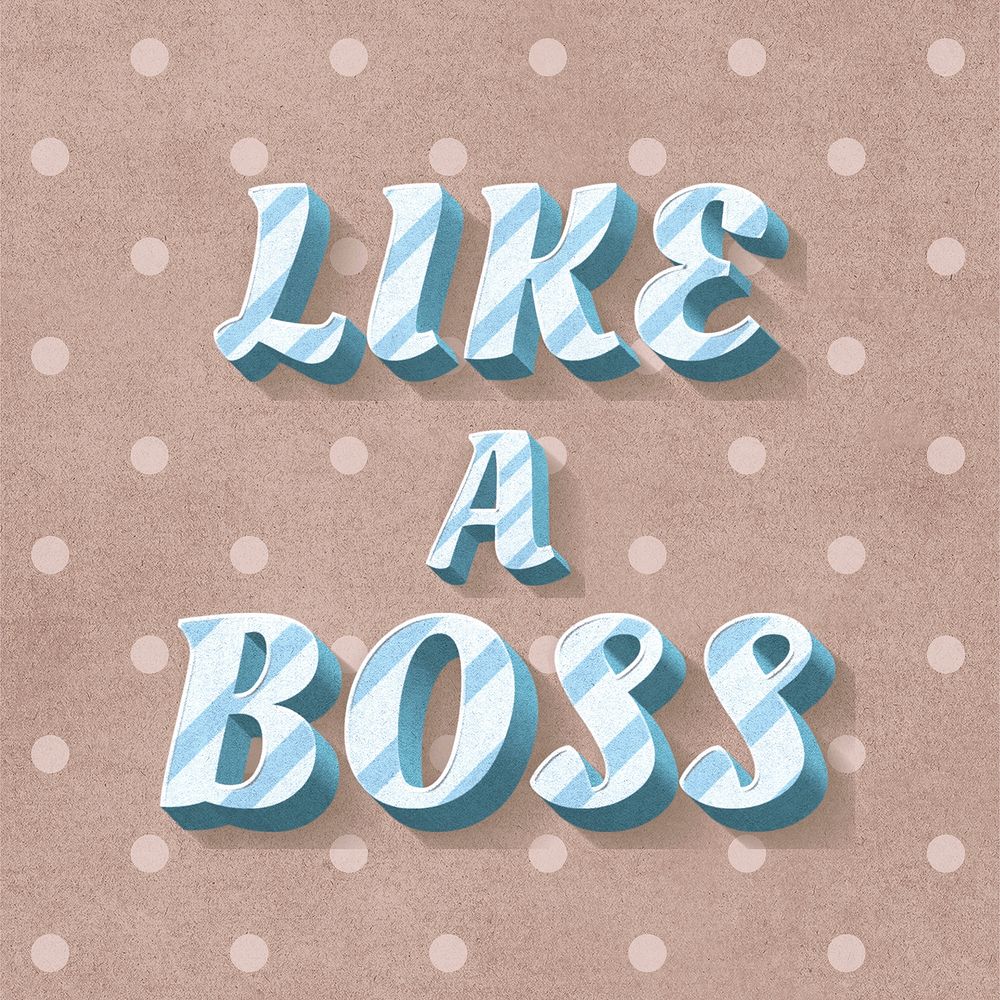 Like boss text pastel stripe | Free Photo - rawpixel