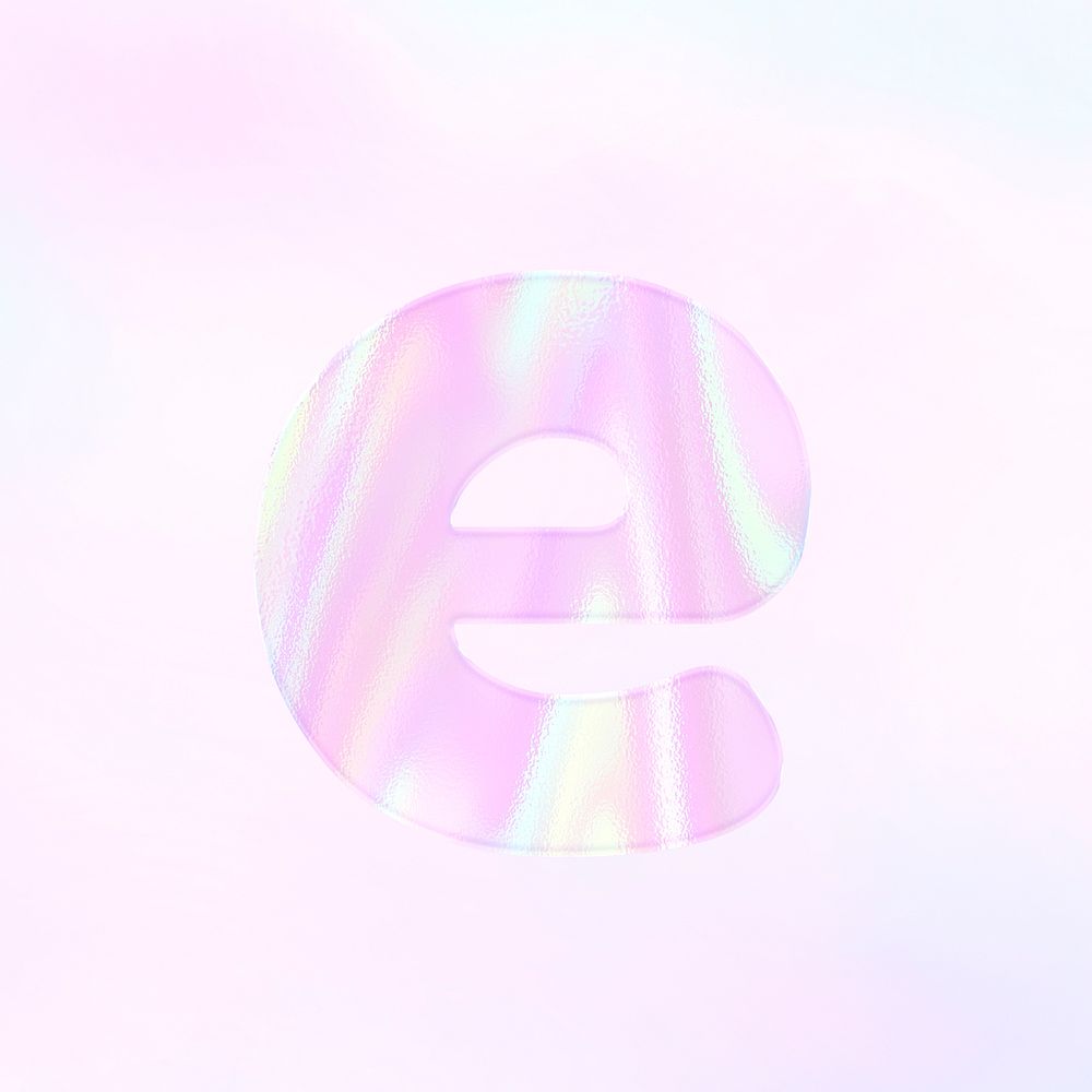 Shiny letter e psd alphabet | Premium PSD - rawpixel