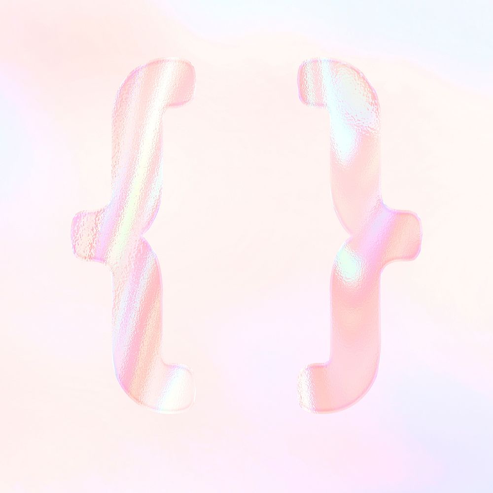 Symbol curly brackets psd orange | Premium PSD - rawpixel