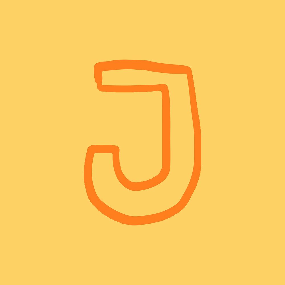 Letter J vector doodle typography | Premium Vector - rawpixel