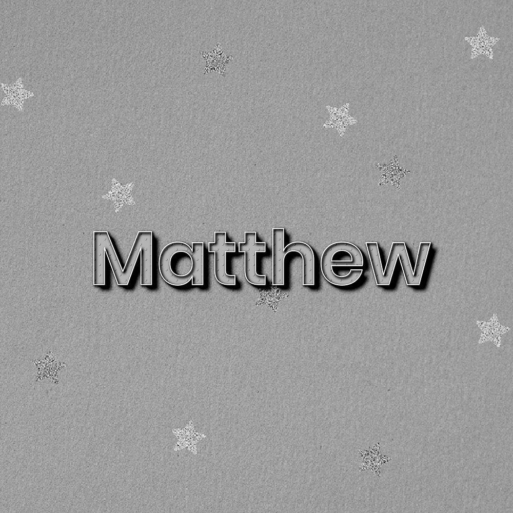 Matthew name polka dot lettering | Free Photo - rawpixel