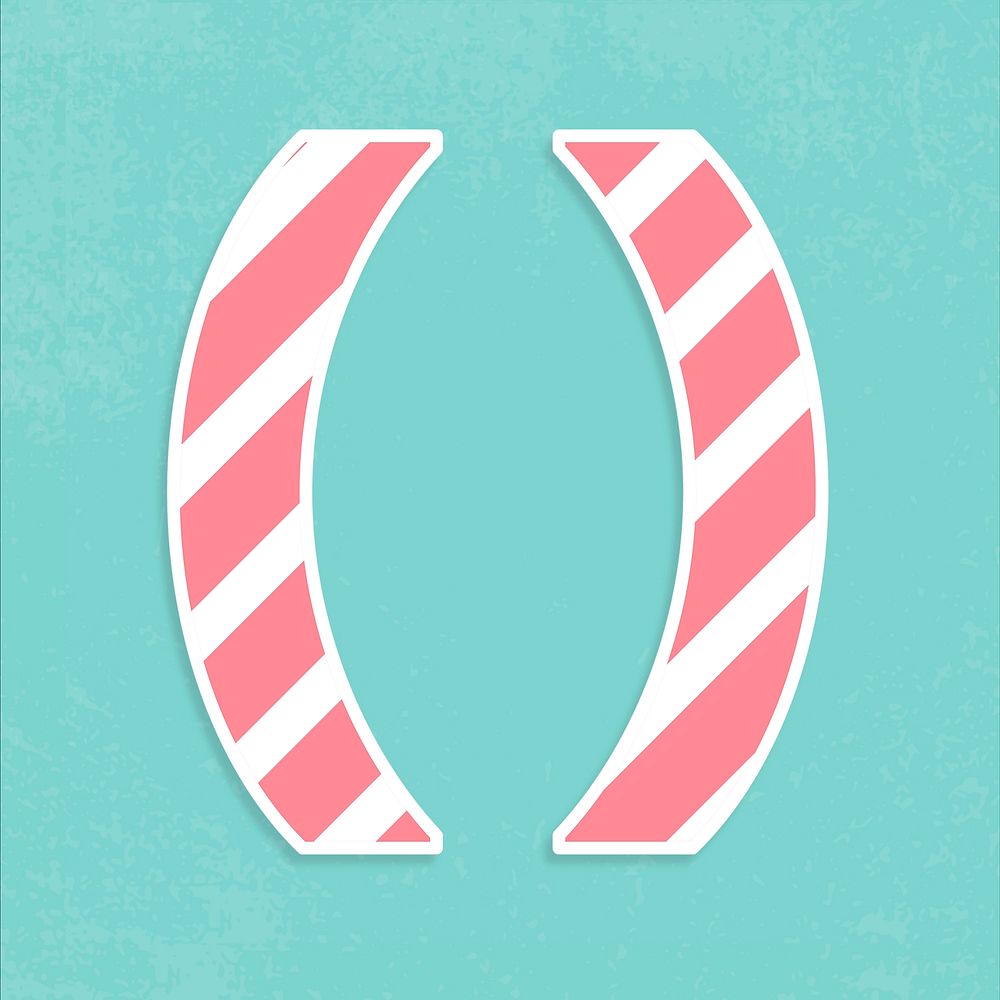 Parenthesis symbol psd strip pattern | Premium PSD - rawpixel