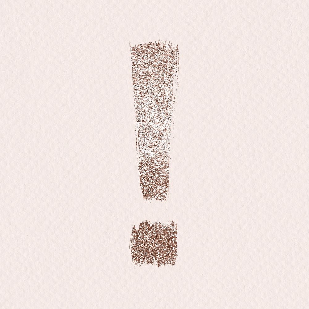 Psd exclamation mark symbol rose | Premium PSD - rawpixel