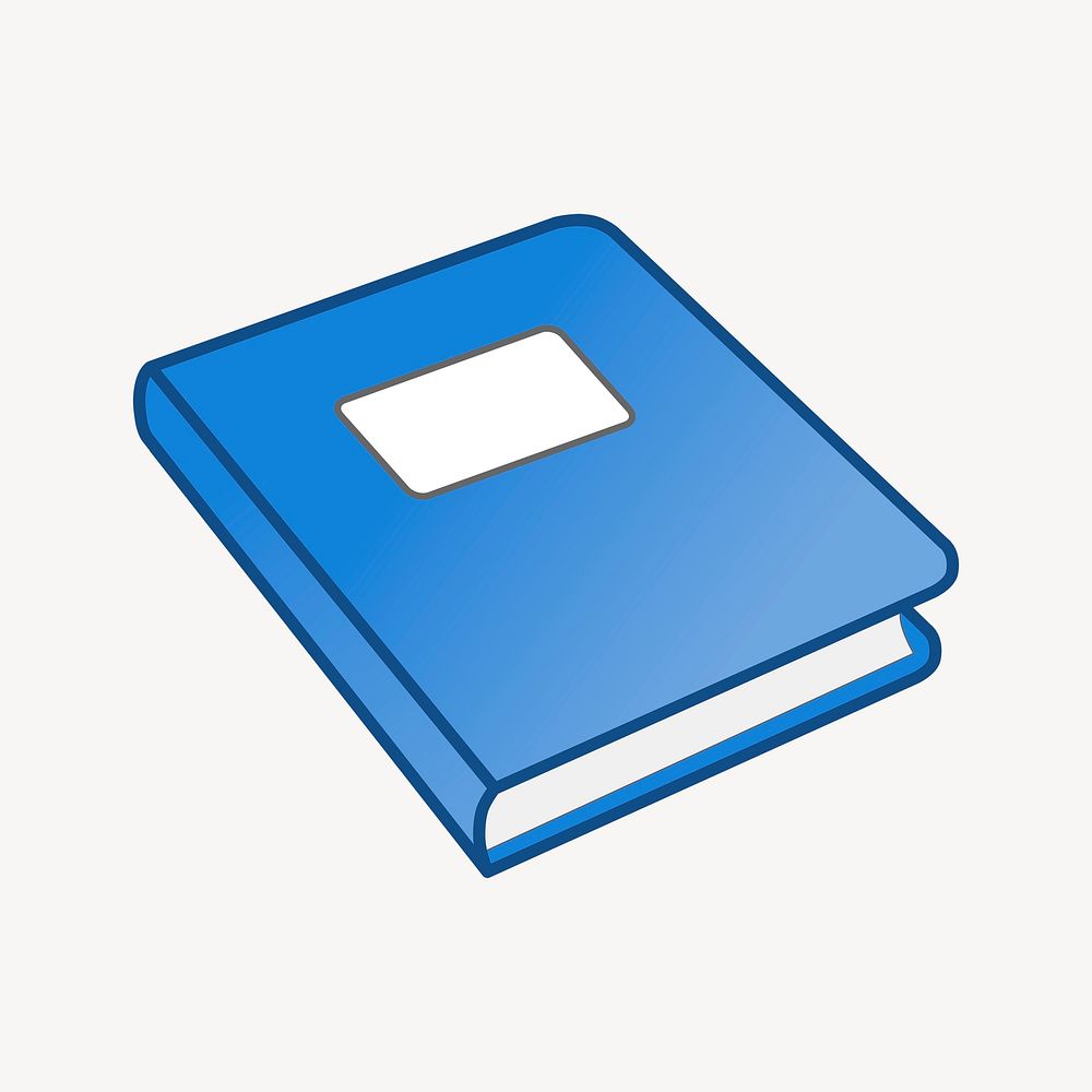 Blue book clipart illustration psd. | Free PSD - rawpixel