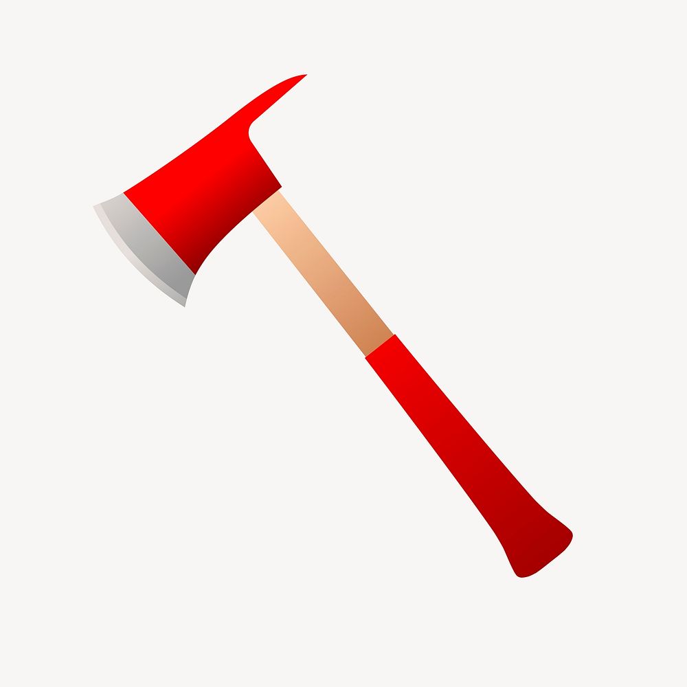 Red axe collage element vector. | Free Vector - rawpixel