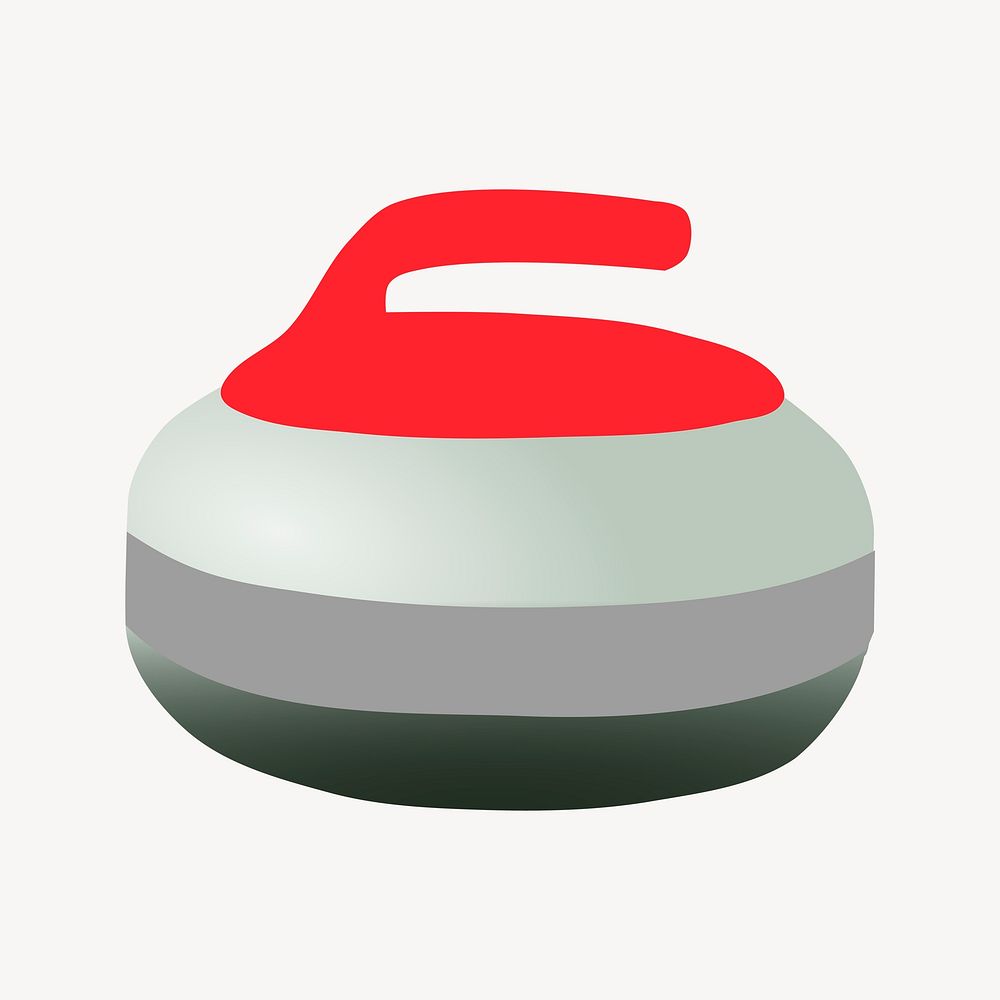 Curling stone clipart, illustration psd | Free PSD - rawpixel