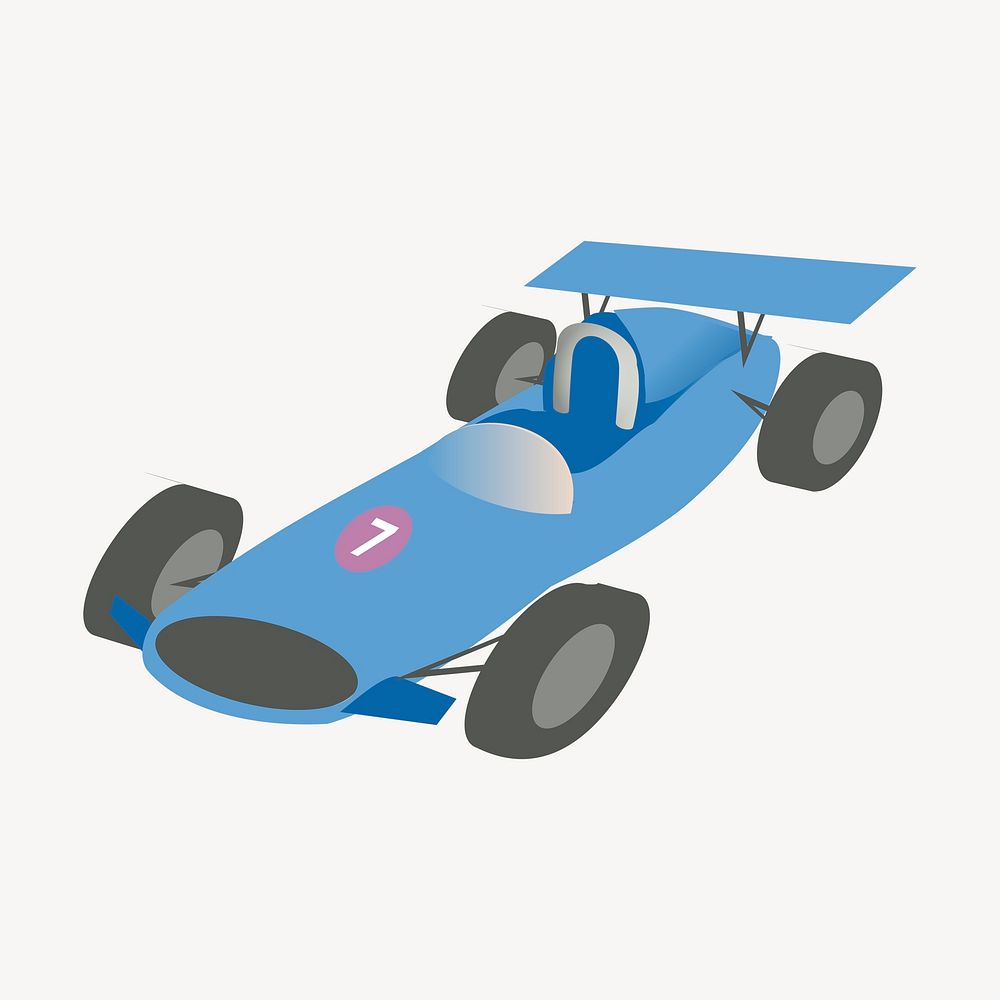 Racing car collage element psd. | Free PSD - rawpixel