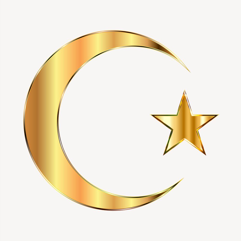 Star crescent clipart, illustration. Free | Free Photo - rawpixel