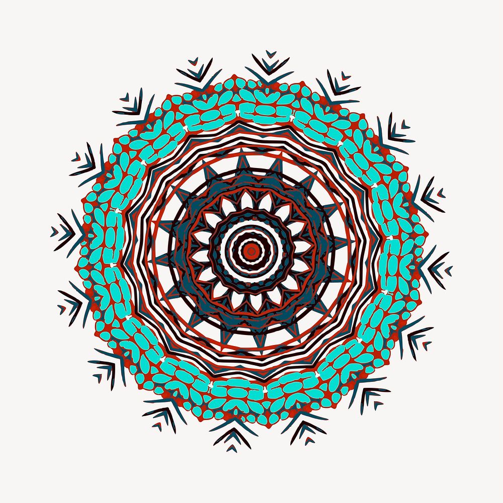 Mandala circle clipart, illustration. | Free Photo - rawpixel