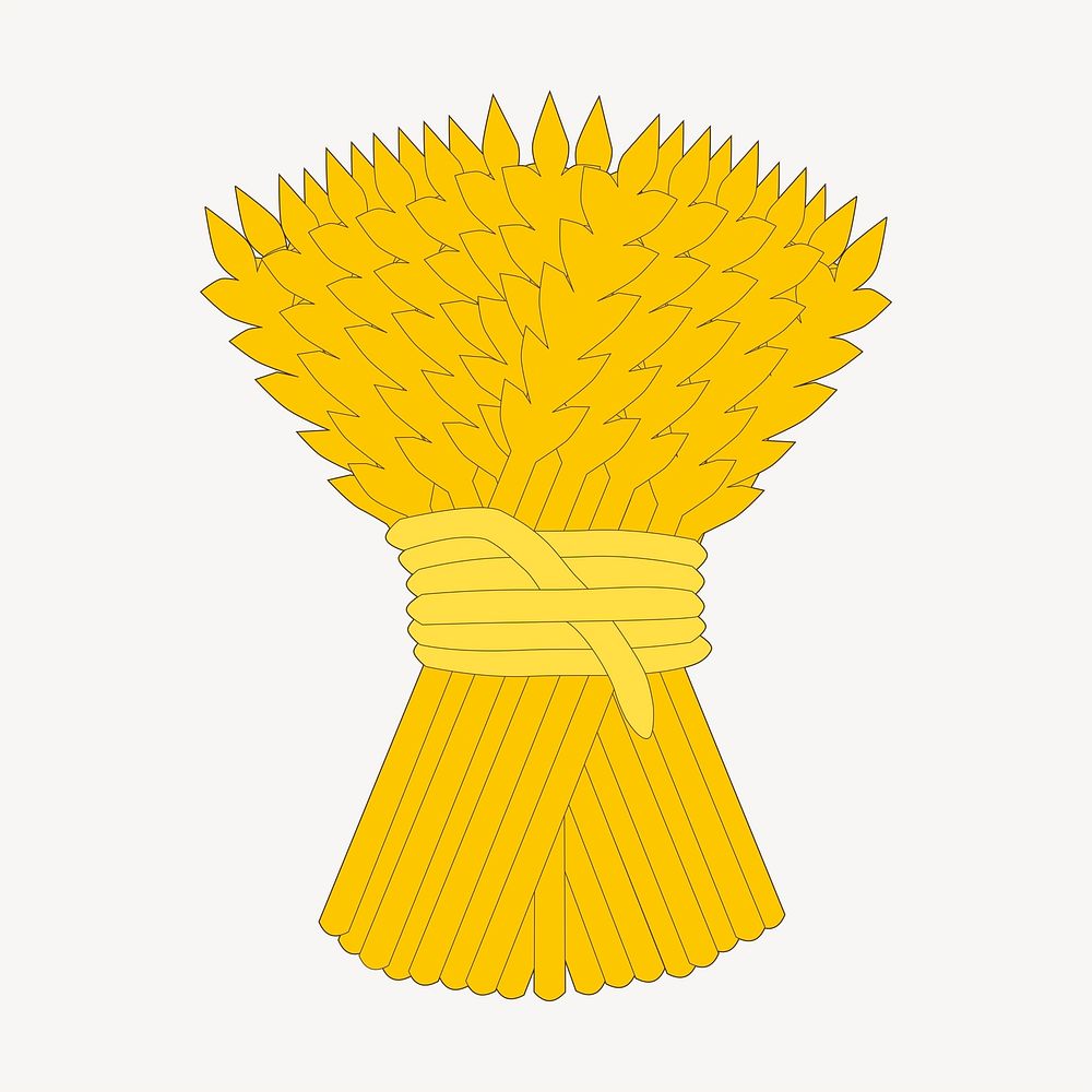 Wheat sheaf clipart, illustration psd. | Free PSD - rawpixel