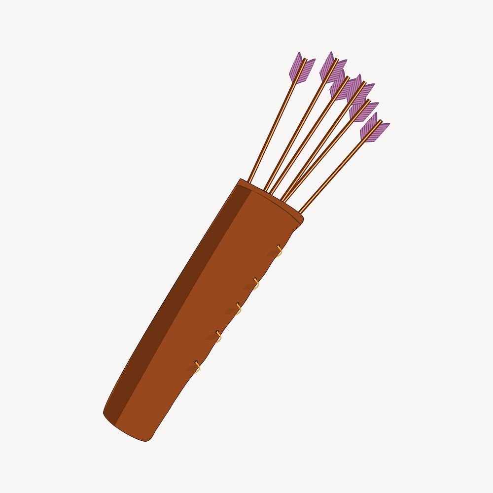 Arrow quiver clipart, illustration vector | Free Vector - rawpixel