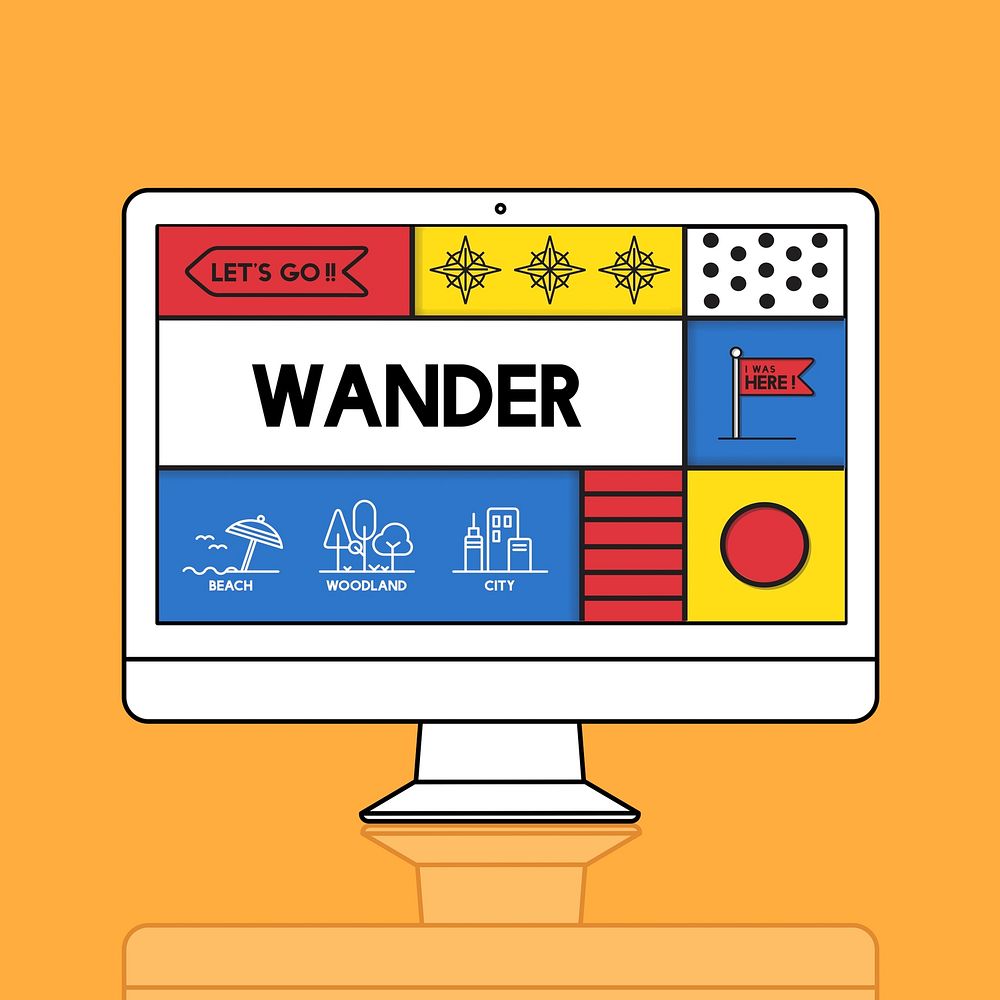 Wander wanderlust travel outdoors graphic | Free Photo - rawpixel