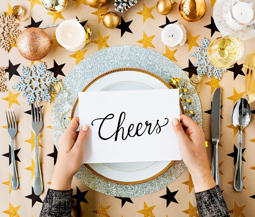 Cheers Seasons Greeting New Year | Free Photo - rawpixel