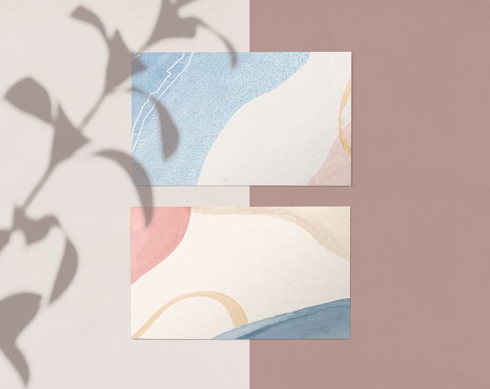 Minimal business card, leaf shadow | Free Photo - rawpixel