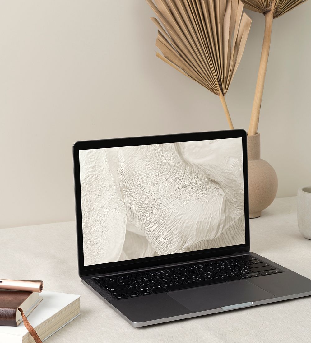 Digital laptop, minimal workspace photo | Premium Photo - rawpixel