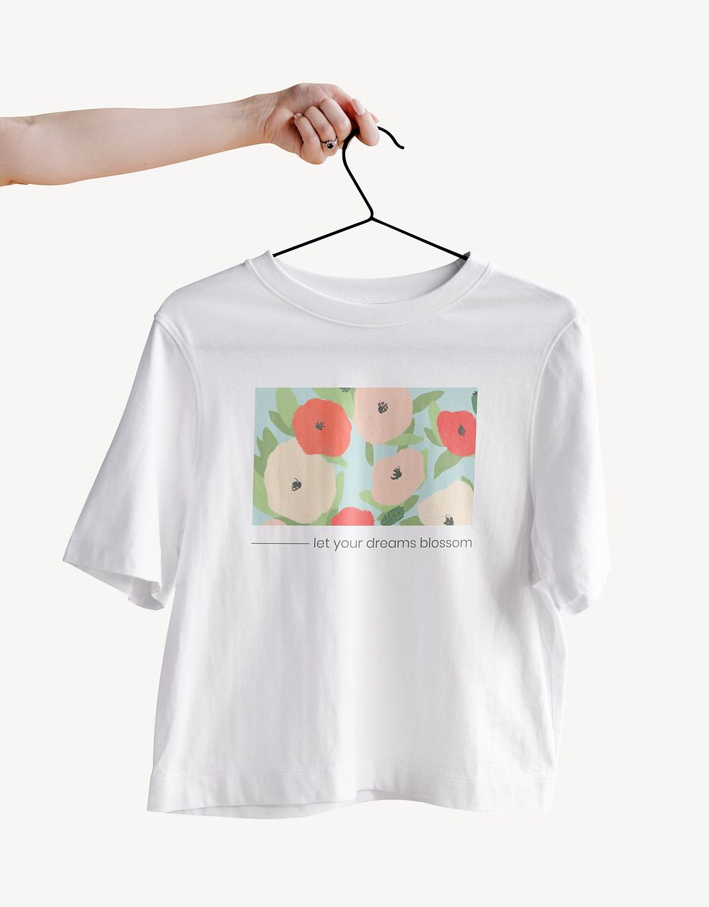 White t-shirt, women's apparel design | Free Photo - rawpixel