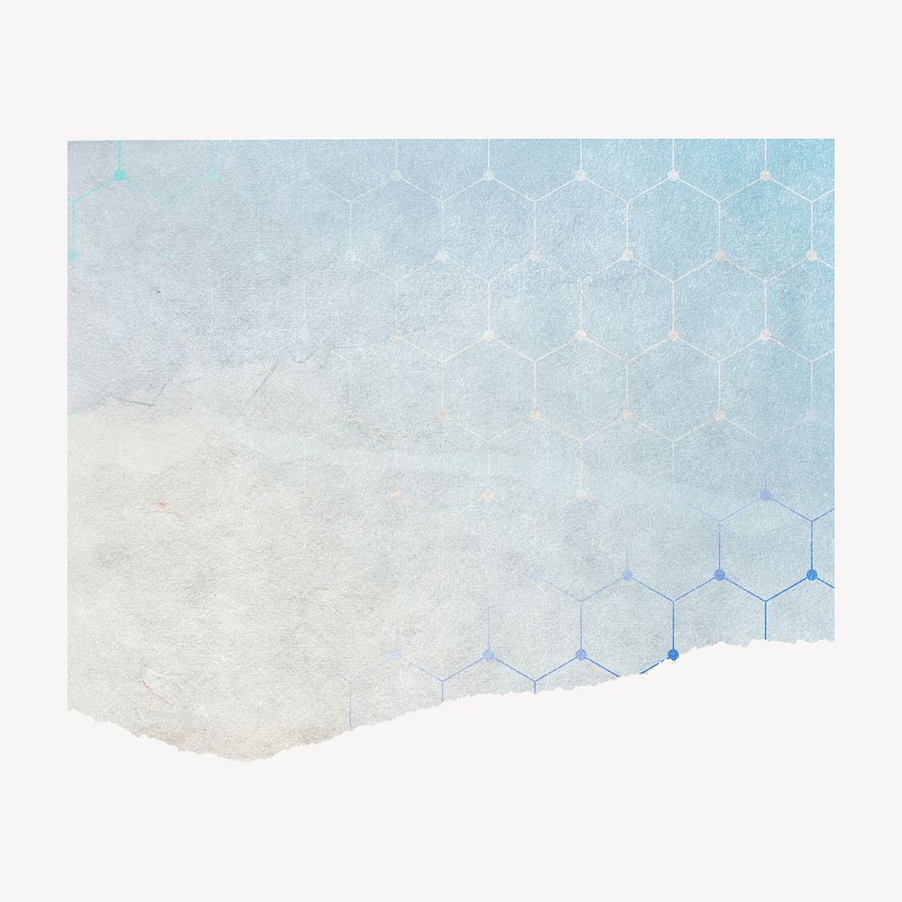 Blue ripped paper, beehive pattern | Premium Photo - rawpixel