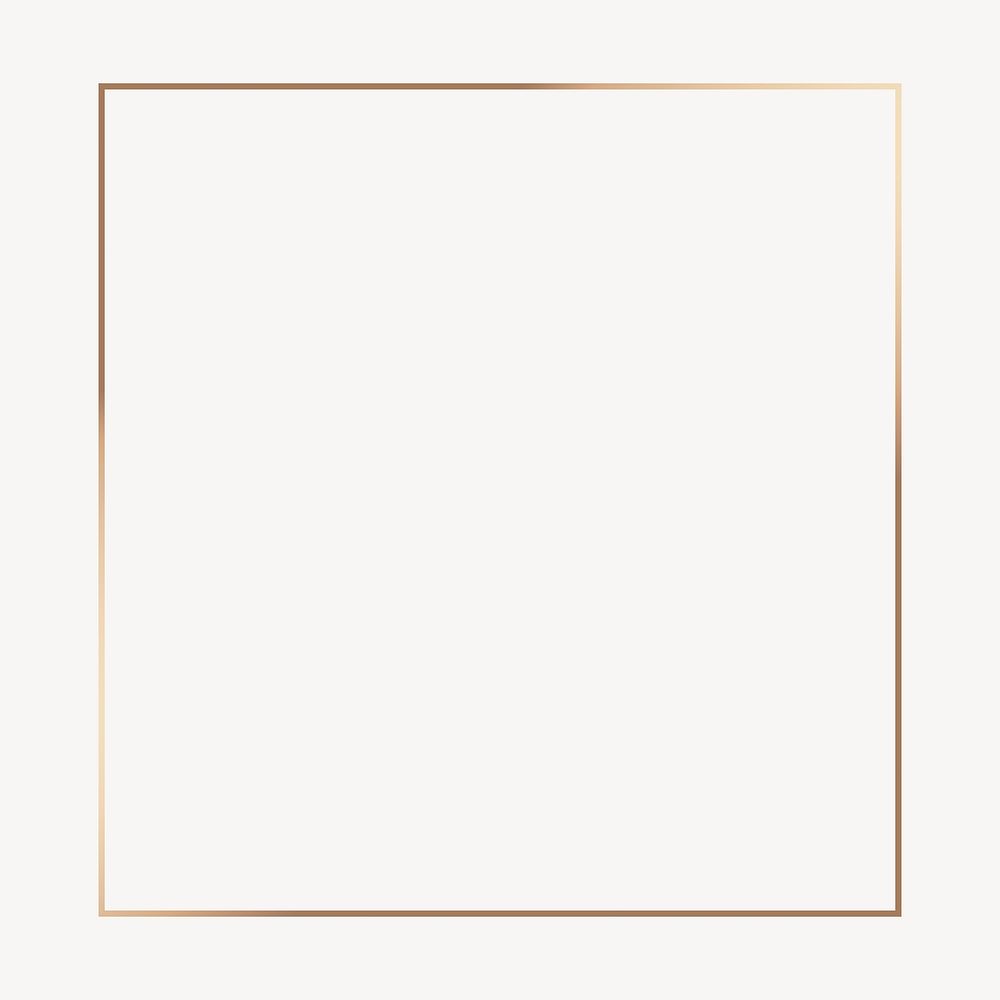 Gold thin line square border | Premium Vector - rawpixel