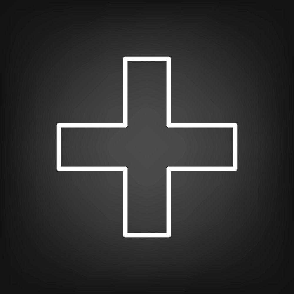 Stroke cross geometric shape vector | Premium Vector - rawpixel