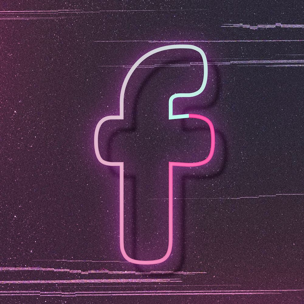 Pink neon LED letter f | Premium Photo - rawpixel