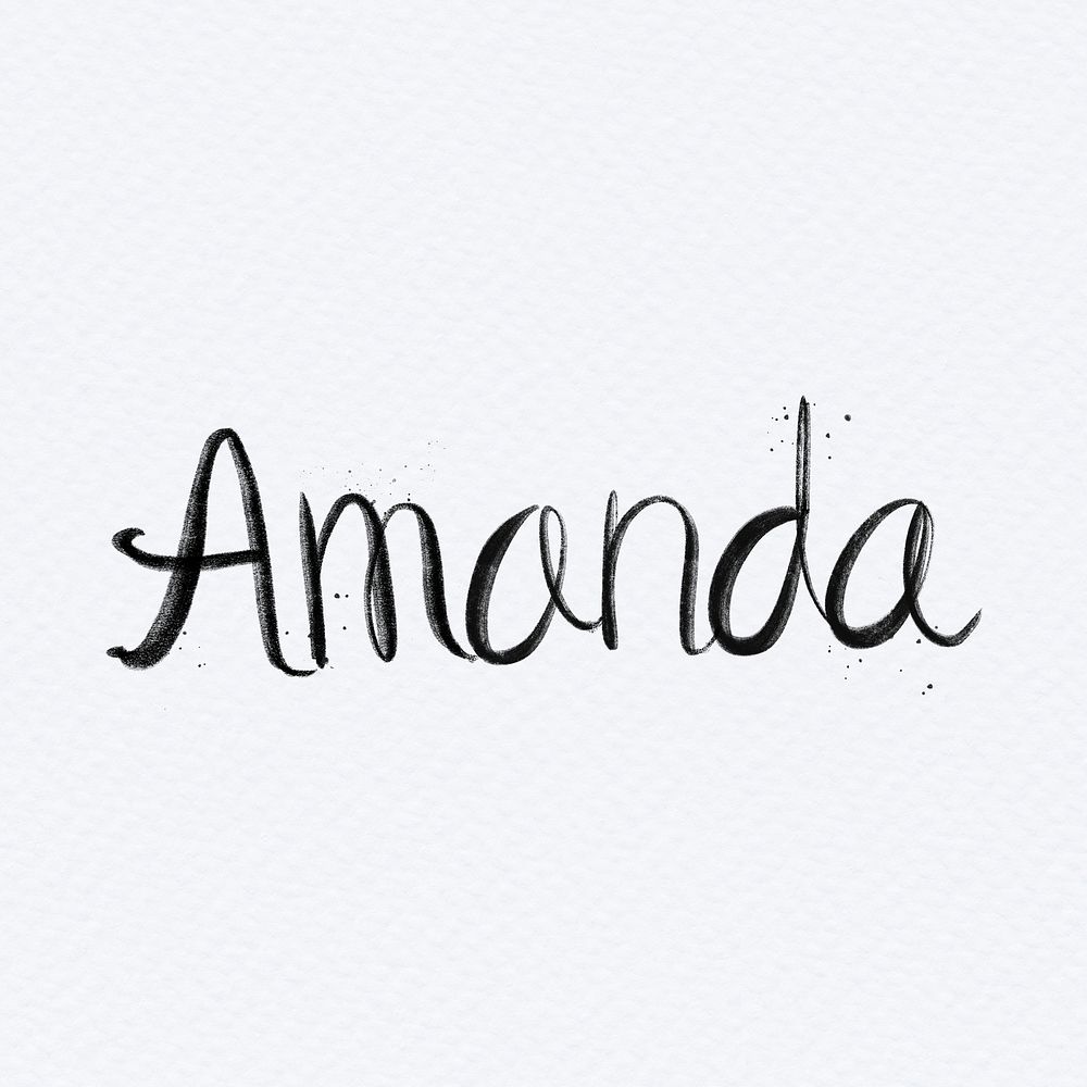 Hand drawn Amanda psd font | Premium PSD - rawpixel