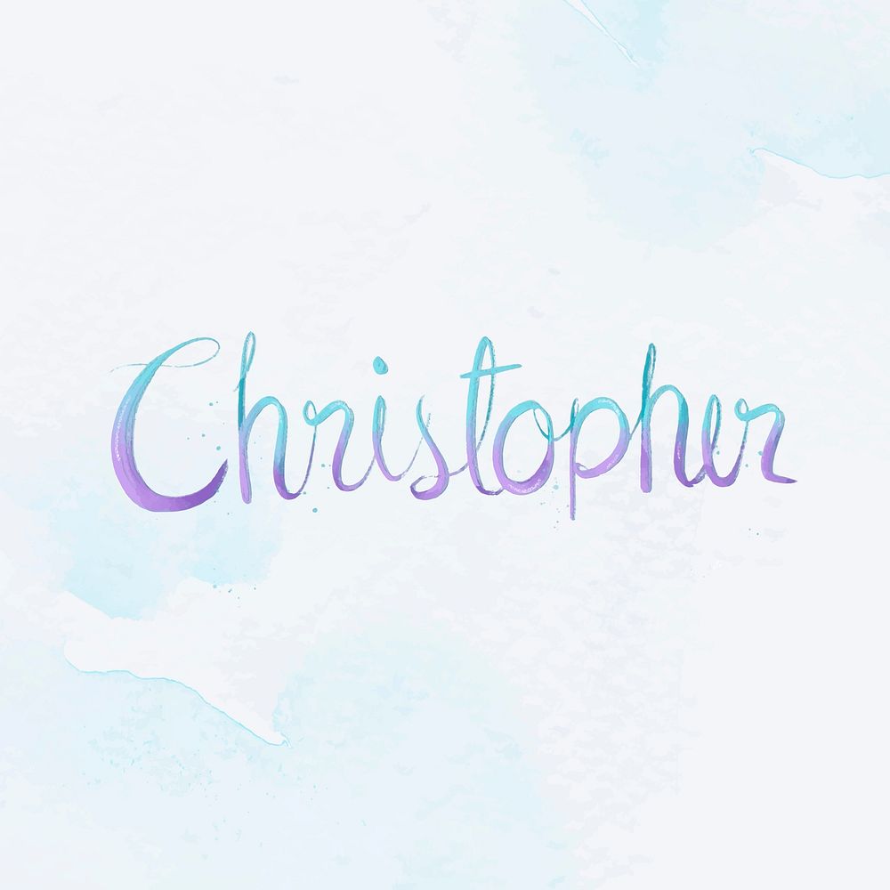 Christopher two colored vector font | Free Vector - rawpixel