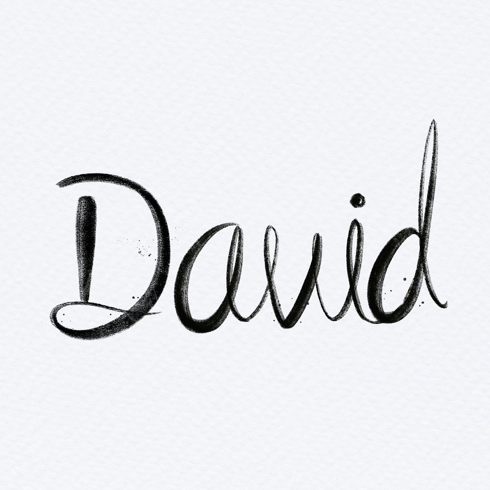 Hand drawn David psd font | Premium PSD - rawpixel