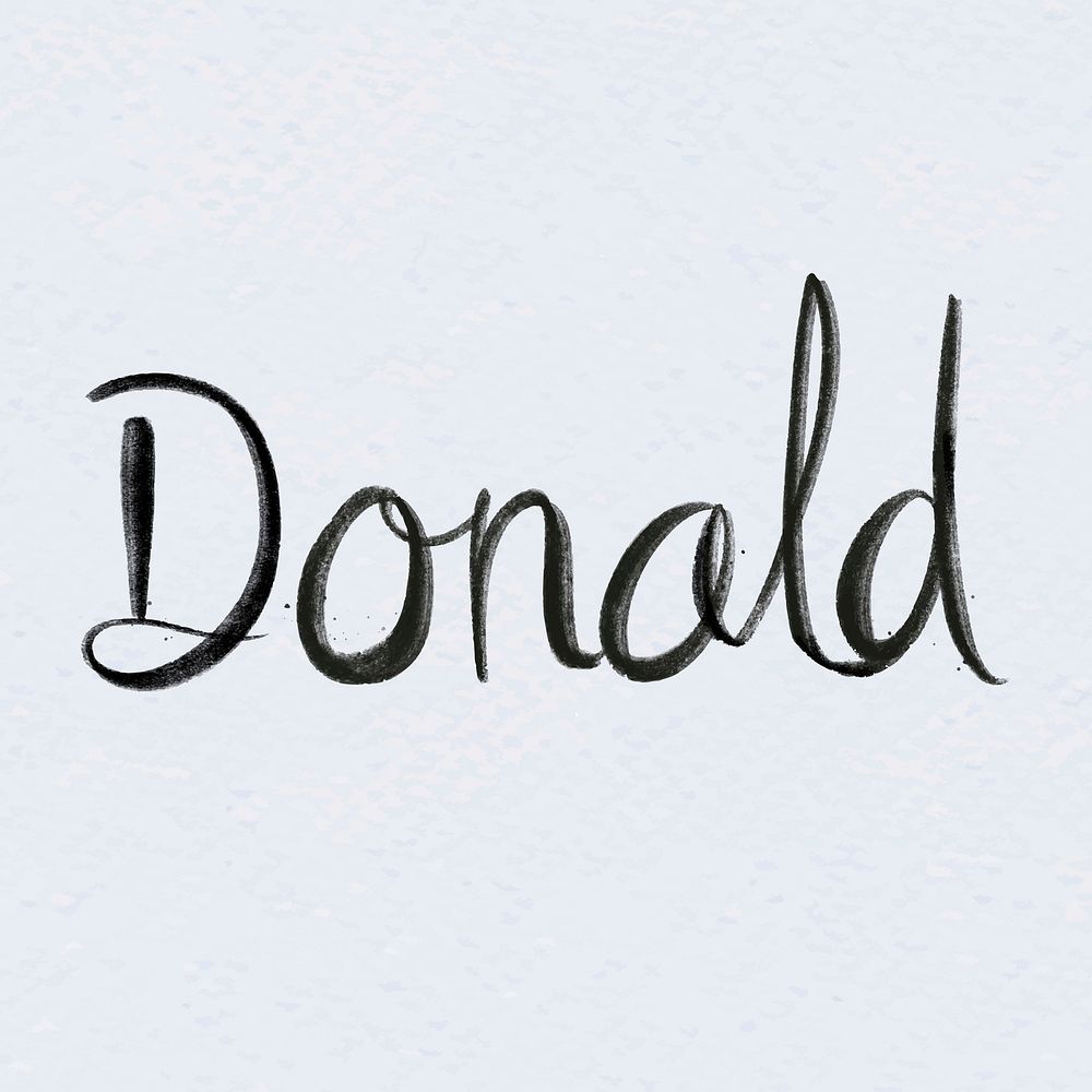Hand drawn Donald font vector | Premium Vector - rawpixel