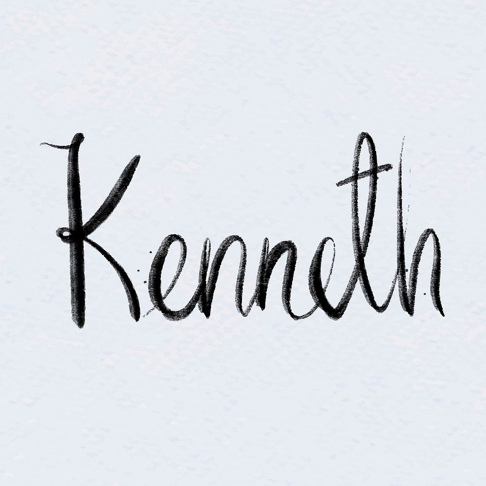 Hand drawn vector Kenneth font | Premium Vector - rawpixel