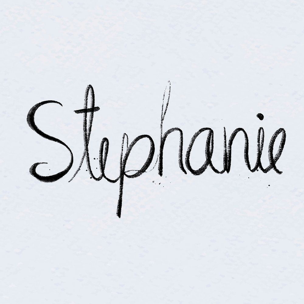 Stephanie hand drawn font vector | Premium Vector - rawpixel