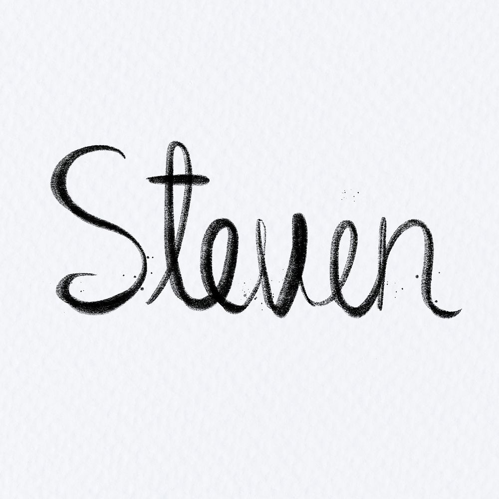 Steven hand drawn psd font | Premium PSD - rawpixel