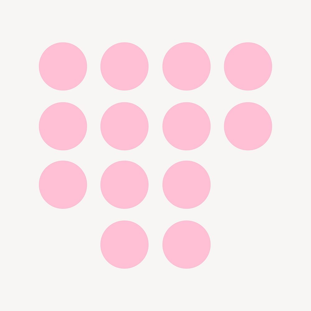 Pink dots collage element, geometric | Premium Vector - rawpixel