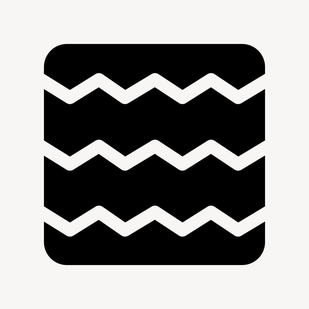 Zigzag line icon solid style | Free Photo - rawpixel