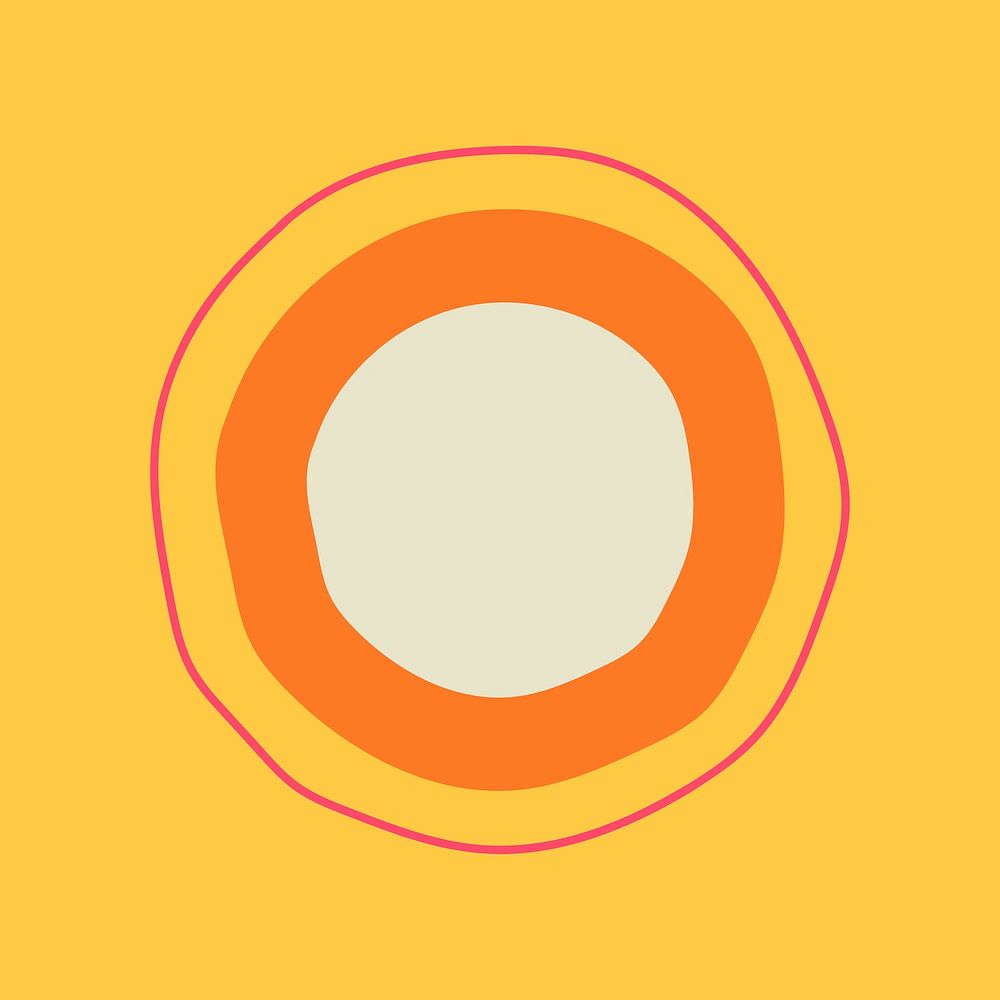 Retro abstract circle illustration, colorful | Free Photo - rawpixel