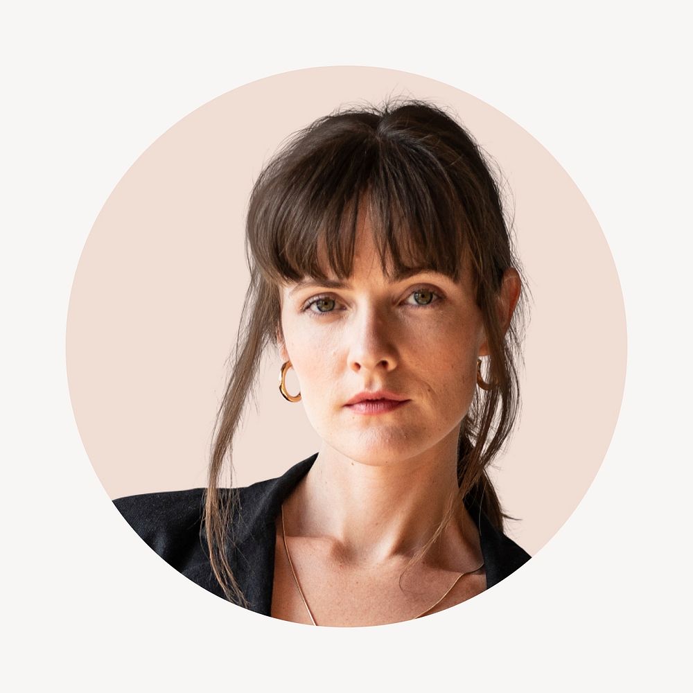 Circle profile picture, business woman | Premium PSD - rawpixel