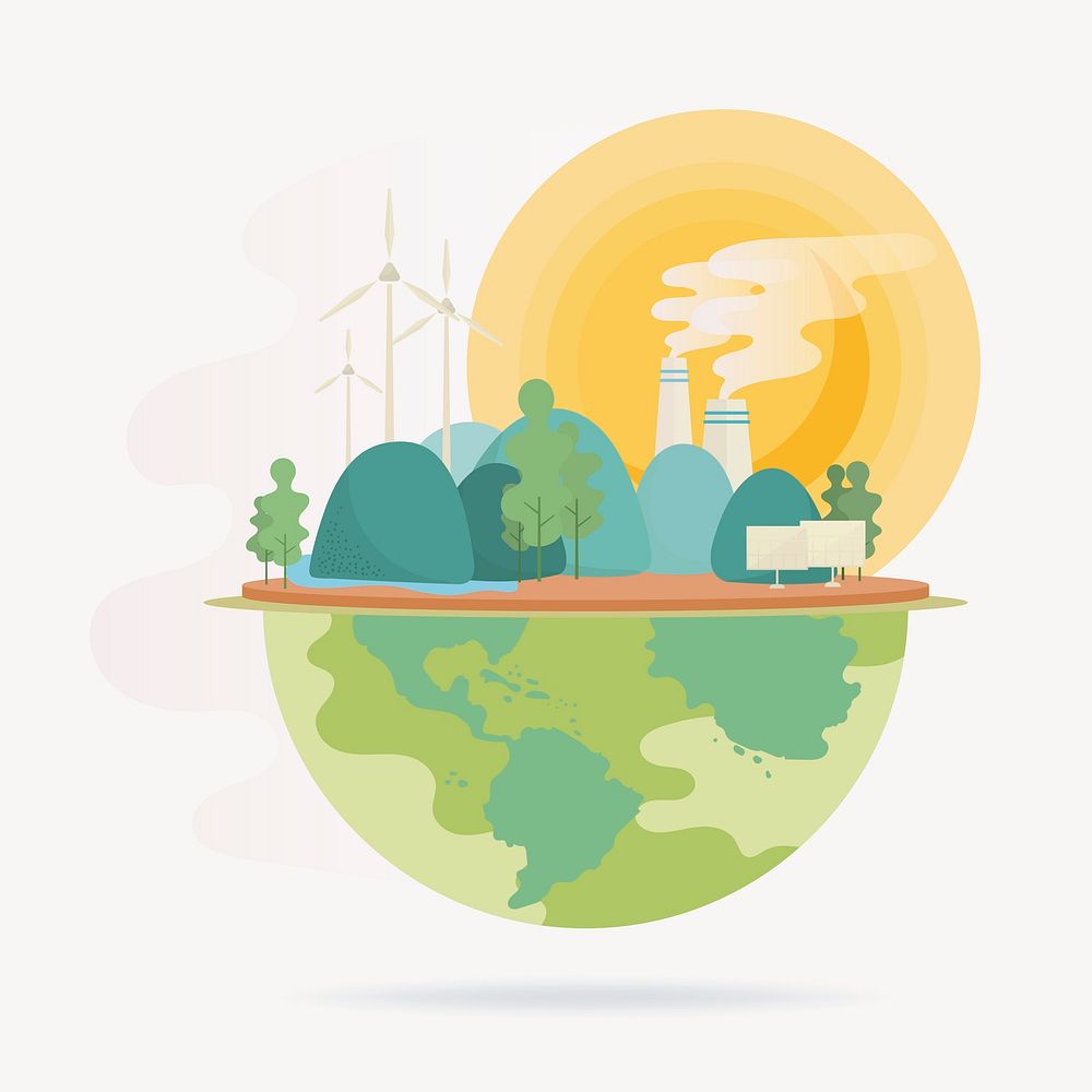 Global warming effect illustration design | Premium Vector Illustration ...