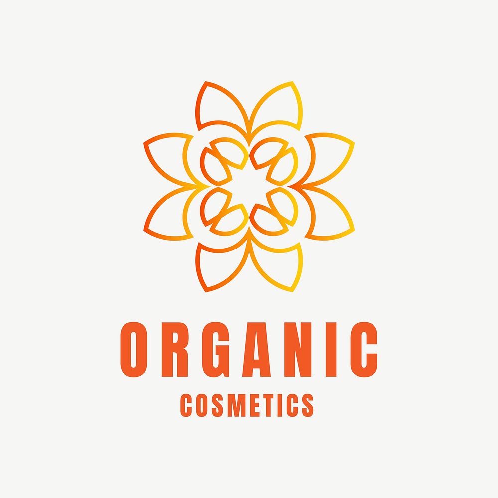 Cosmetic shop logo template, gradient | Premium Vector Template - rawpixel