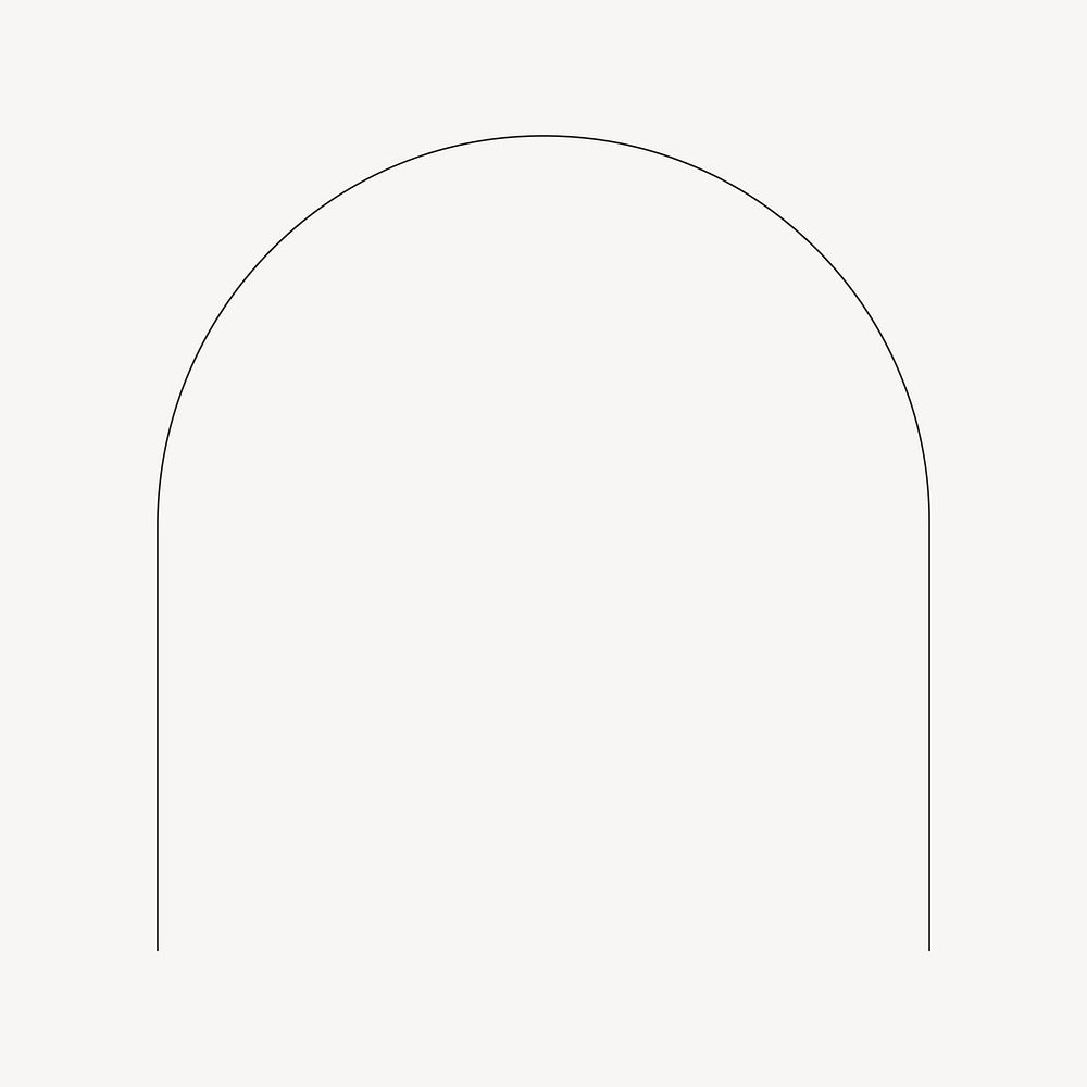 Minimal arch shape, line art | Premium Vector - rawpixel