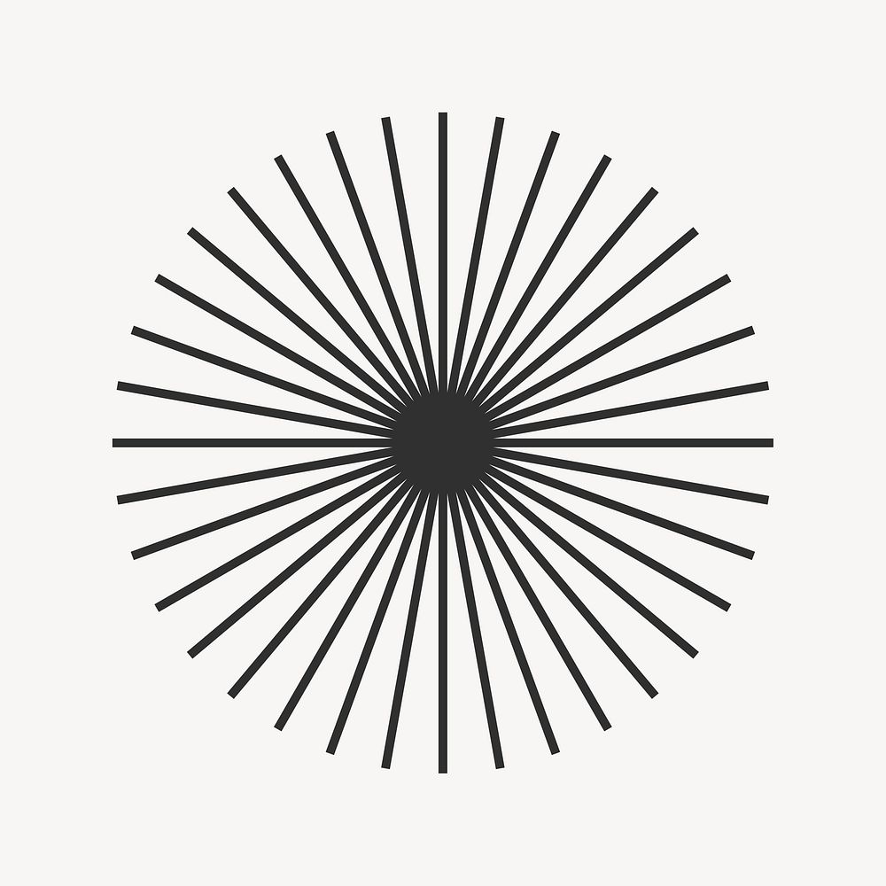 Abstract firework, aesthetic sunburst shape | Premium PSD - rawpixel