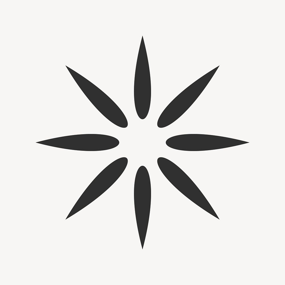 Abstract flower shape, aesthetic flat | Premium Vector - rawpixel