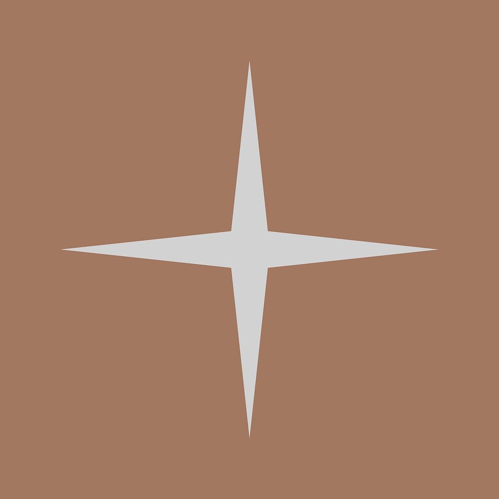 Gray sparkle star, aesthetic shape | Free Vector - rawpixel