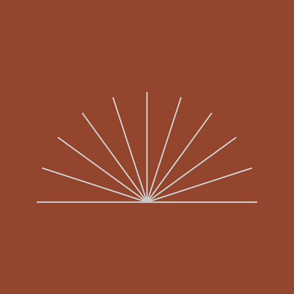 Half sun rays, minimal shape | Free PSD - rawpixel