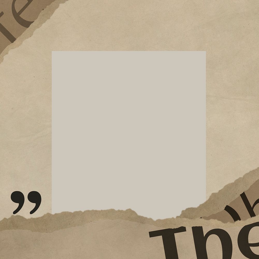 Brown ripped paper frame, aesthetic | Premium PSD - rawpixel