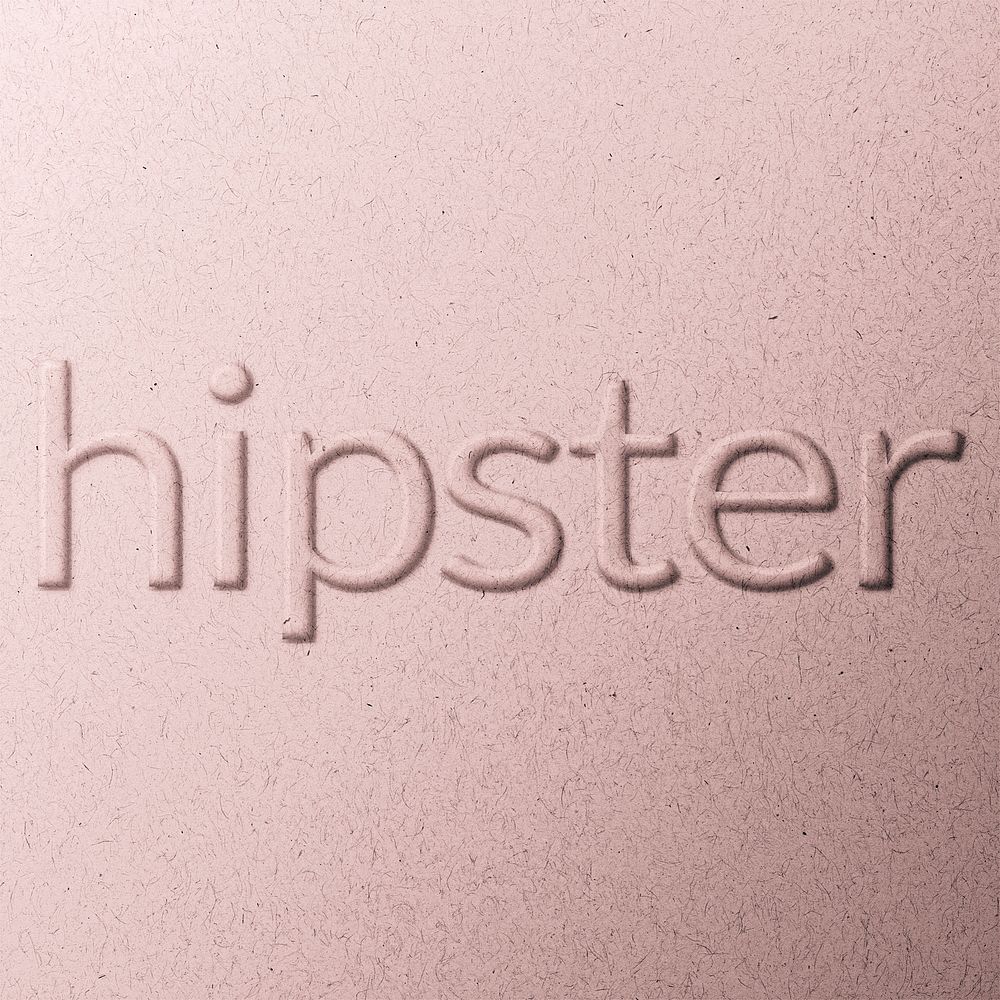 Hipster word emboss typography paper | Free Photo - rawpixel