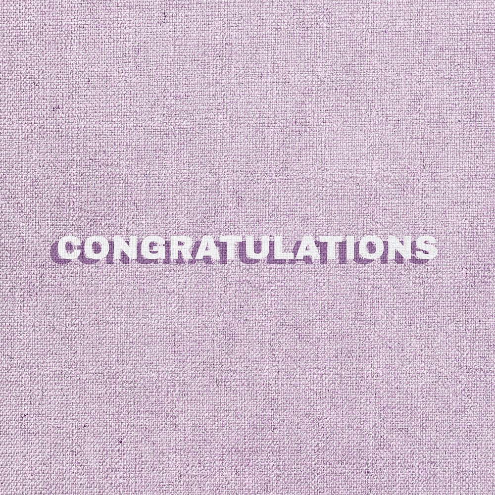 Congratulations word pastel fabric texture | Free Photo - rawpixel