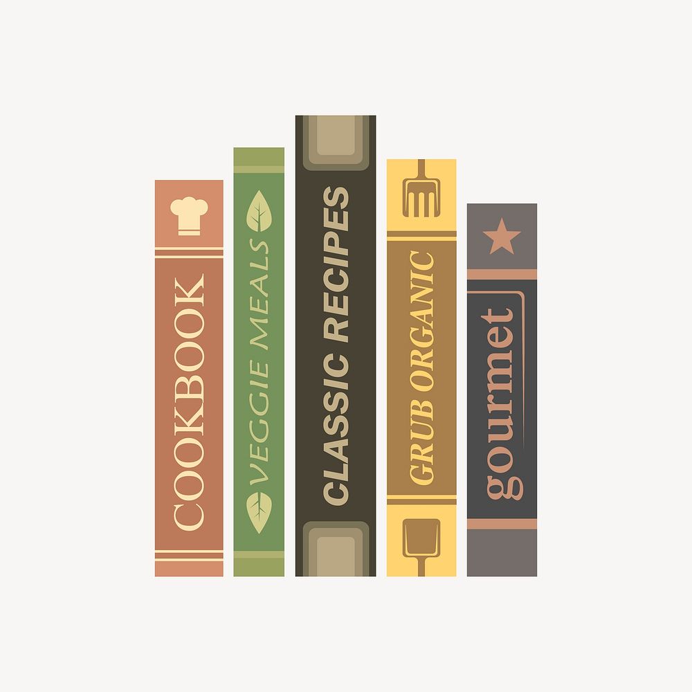 Books collage element vector. Free | Free Vector - rawpixel