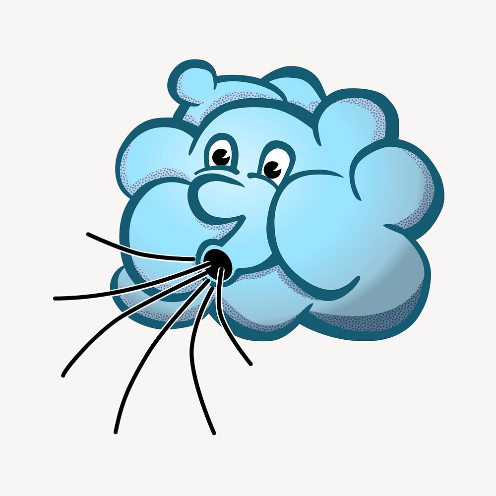 Wind collage element vector. Free | Free Vector - rawpixel