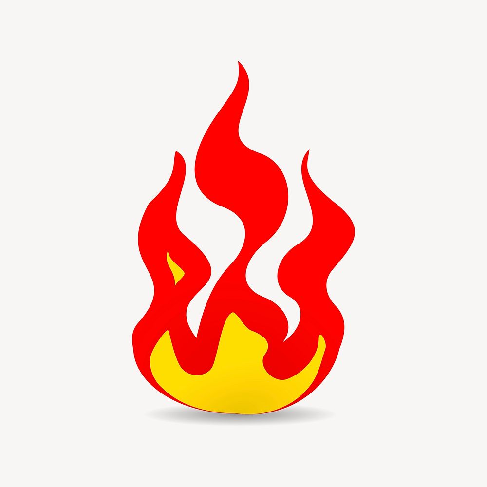 Flame collage element vector. Free | Free Vector - rawpixel