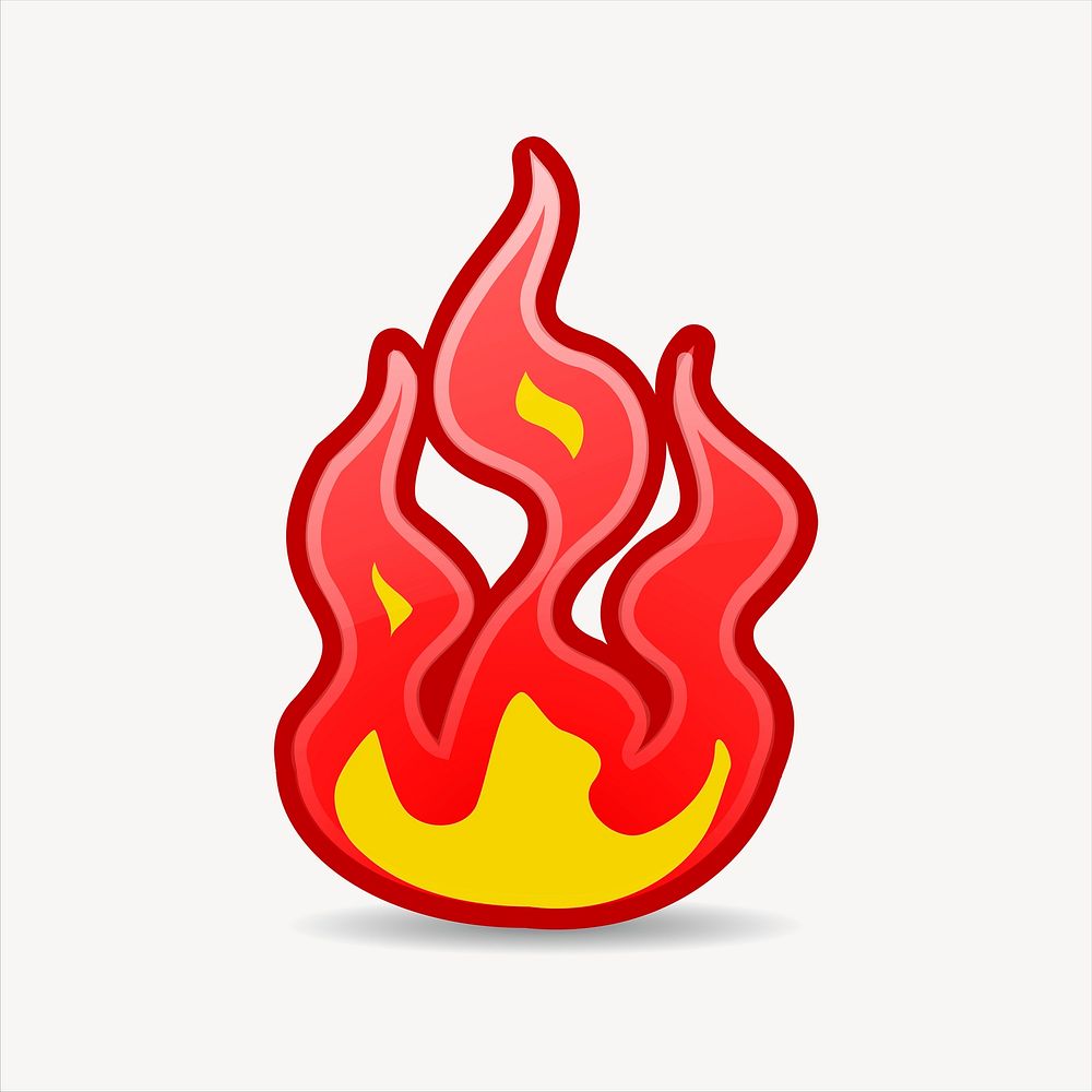 Fire icon clipart, illustration. | Free Photo - rawpixel