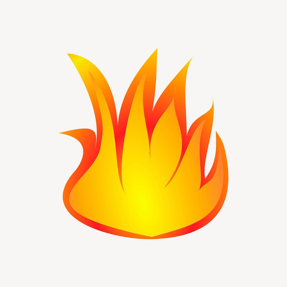 Flame collage element vector. Free | Free Vector - rawpixel